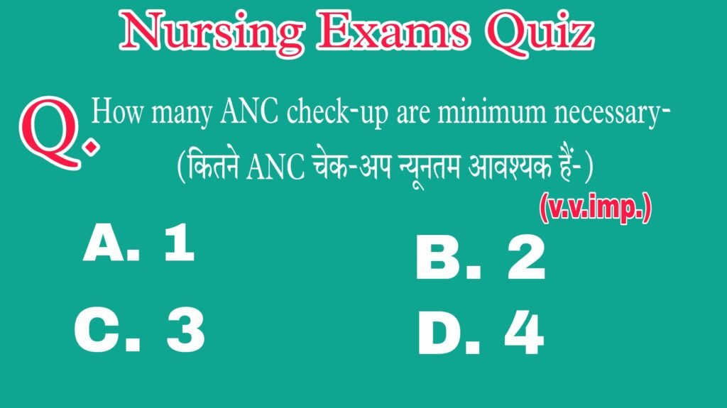 How Many ANC Antenatal Care Check up Are Minimum Necessary 